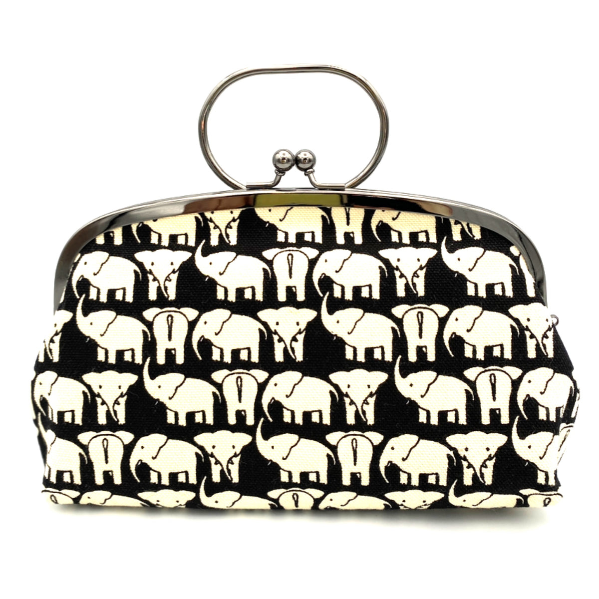 Clasp pouch (extra large) elephant / Bag / Pouch – WABISUKE